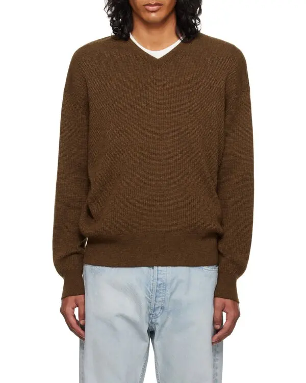 THE ROW Thayer Cashmere Silk V-neck Sweater