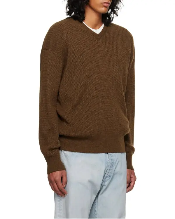 THE ROW Thayer Cashmere Silk V-neck Sweater