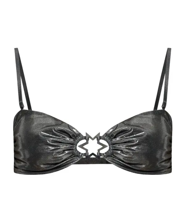 MISBHV Star-plaque Bikini Top - Black