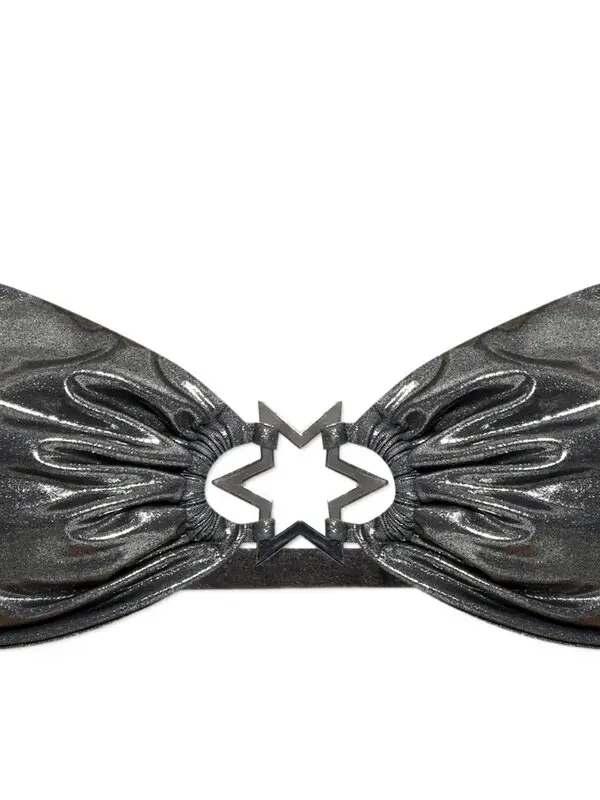 MISBHV Star-plaque Bikini Top - Black