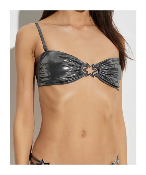 MISBHV Star-plaque Bikini Top - Black