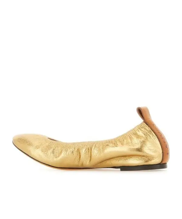 LANVIN Pleated Ballet Flats