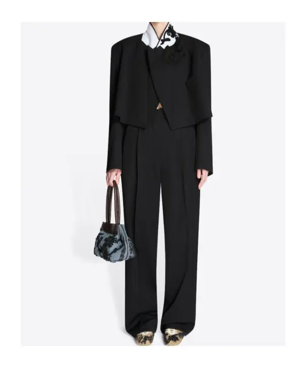 Dries Van Noten Tailored Pleated Straight-leg Trousers - Black