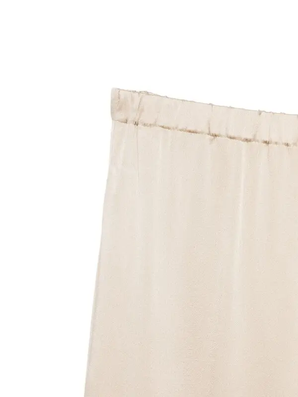 Antonelli Firenze Elastic Waist Draped Pants - Nude
