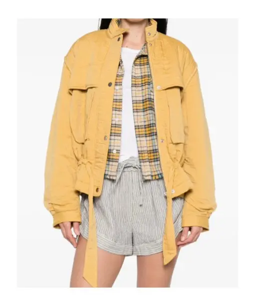 Isabel Marant Étoile Blandina Tie-detailed Jacket - Yellow