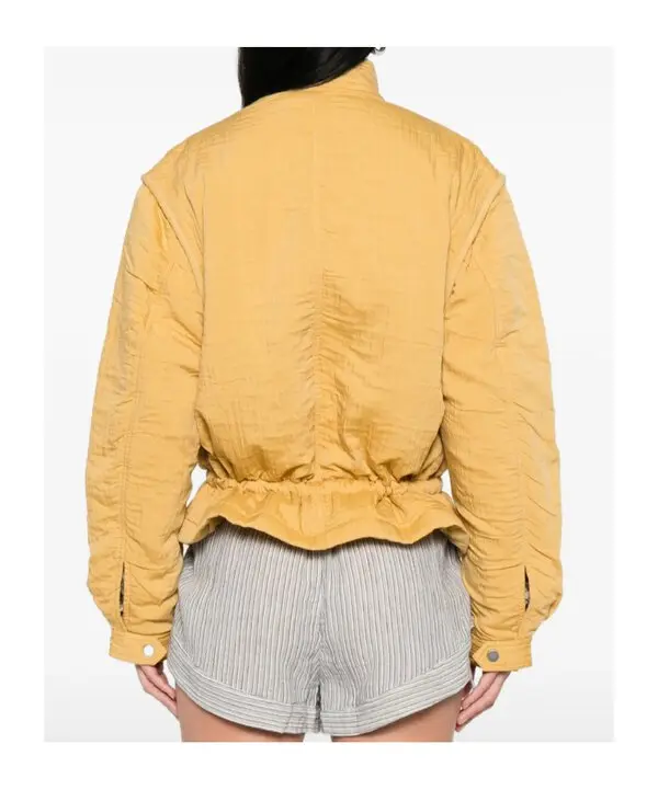 Isabel Marant Étoile Blandina Tie-detailed Jacket - Yellow