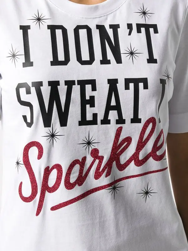 Moschino Slogan Print T-shirt - White