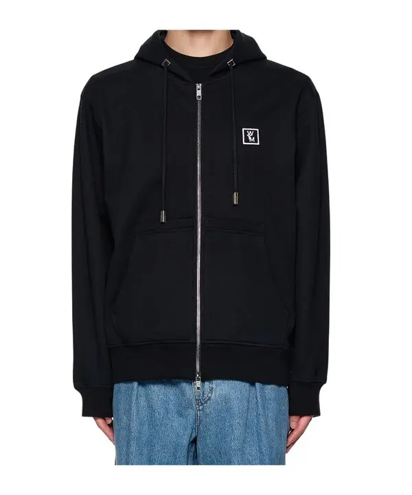 WOOYOUNGMI Logo Patch Hooded Jacket