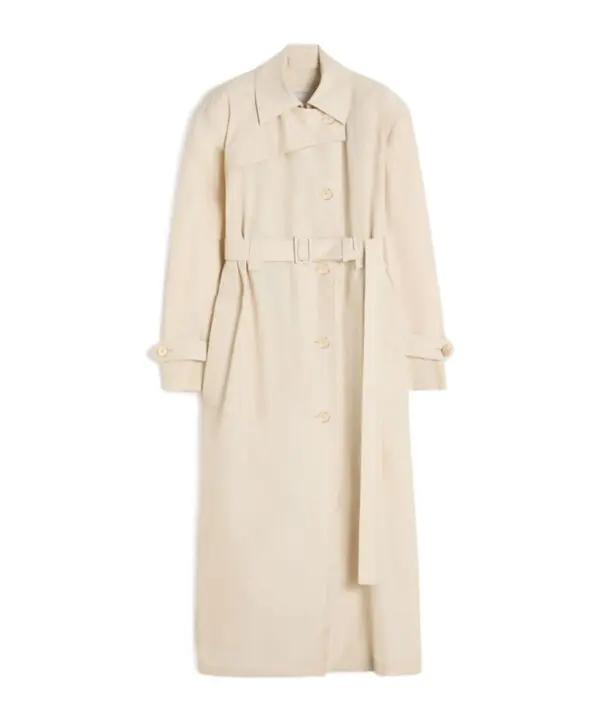 Sportmax Zavorra Belted Trench Coat - Vanilla