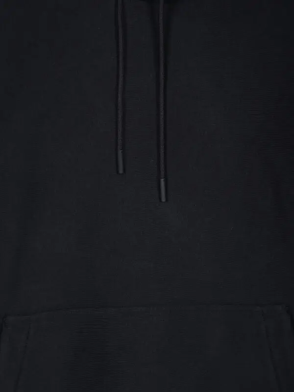 Burberry Kangaroo-pouched Drawstring Hoodie - Black