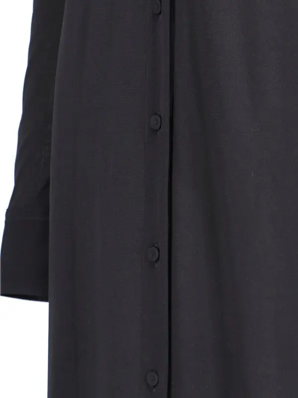 JIL SANDER Maxi Shirt Dress With Button Front And Classic Collar