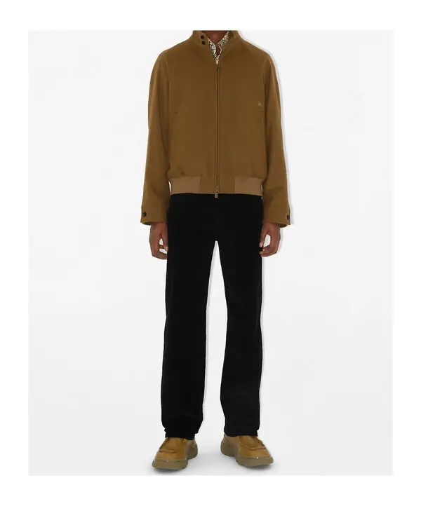 Burberry Zip-up High Neck Cashmere Jacket