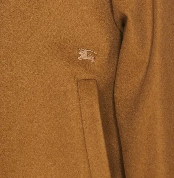 Burberry Zip-up High Neck Cashmere Jacket