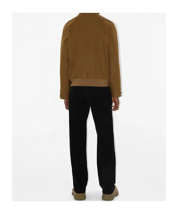Burberry Zip-up High Neck Cashmere Jacket