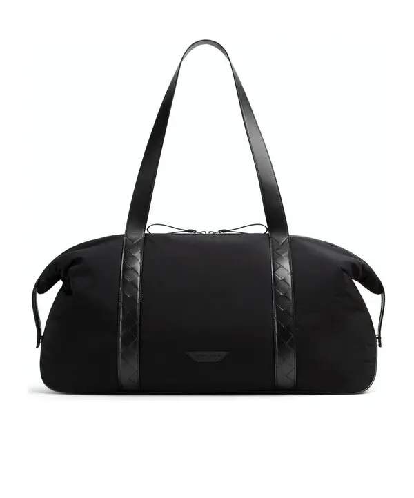 Bottega Veneta Large Crossroad Weekender Bag - Black