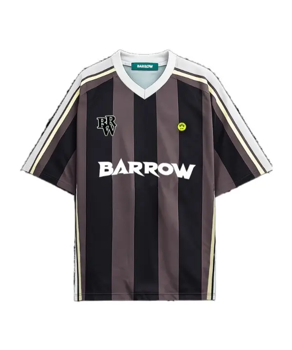 BARROW Mesh Stripe T-shirt - Black