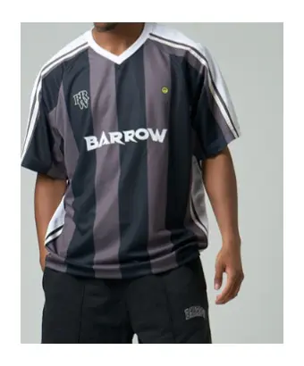 BARROW Mesh Stripe T-shirt - Black