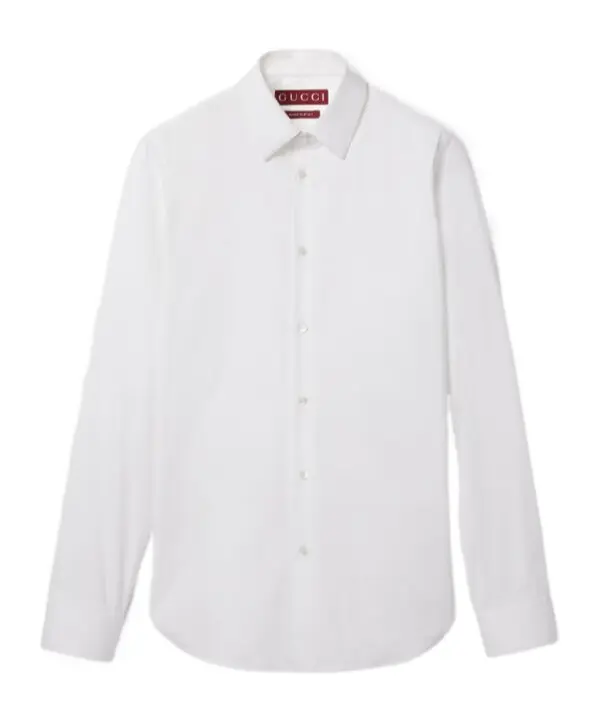 Gucci Long-sleeved Stretch Poplin Shirt