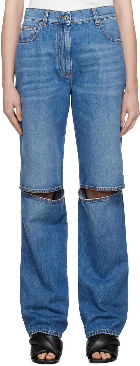 J.W.ANDERSON Jw Anderson Cut-out Knee Bootcut Jeans