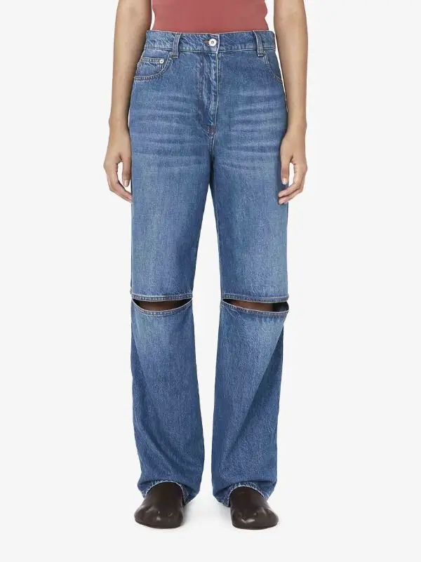 J.W.ANDERSON Jw Anderson Cut-out Knee Bootcut Jeans