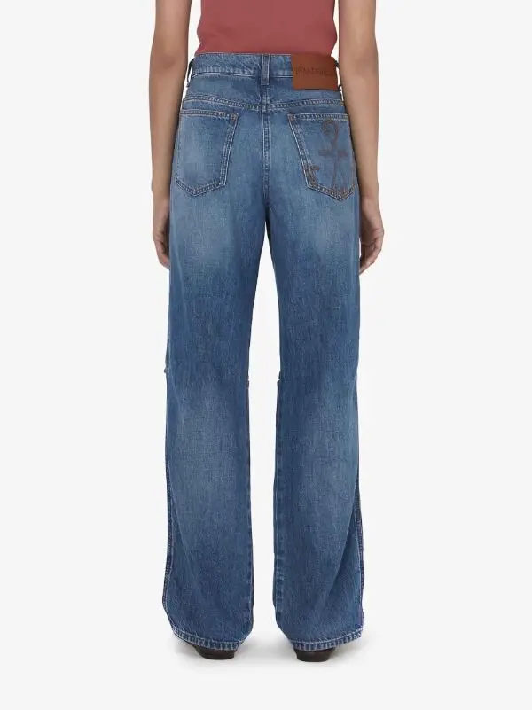 J.W.ANDERSON Jw Anderson Cut-out Knee Bootcut Jeans