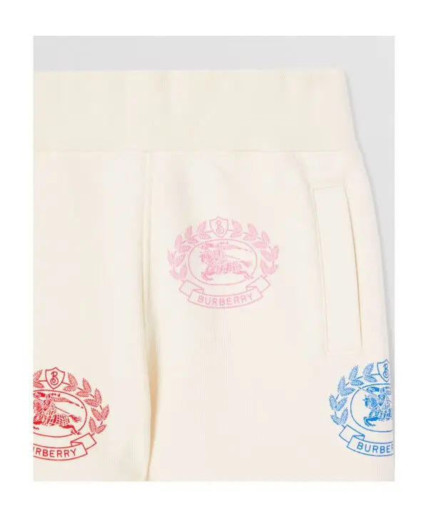 Burberry Ekd Print Cotton Track Trousers