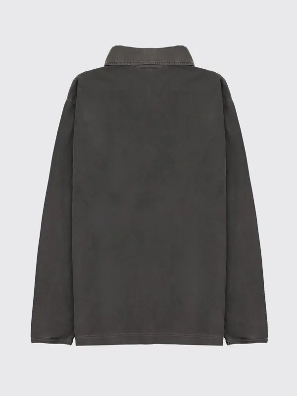 SUNFLOWER Long Sleeved Polo Shirt - Black