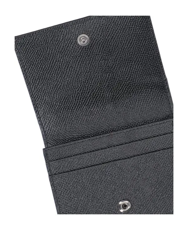 Dolce & Gabbana Dolce Gabbana Logo Plaque Bifold Wallet - Black