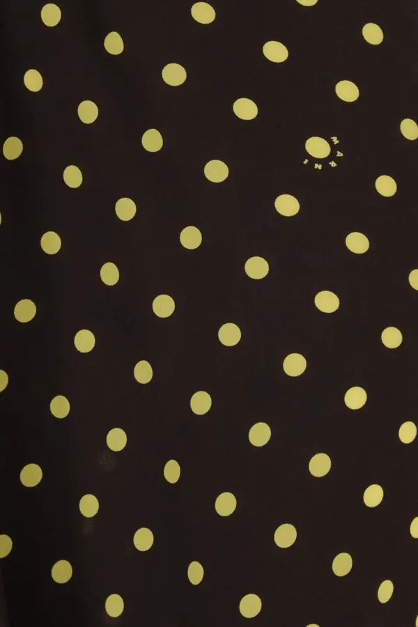 Marni Printed Flared Crepe Dress