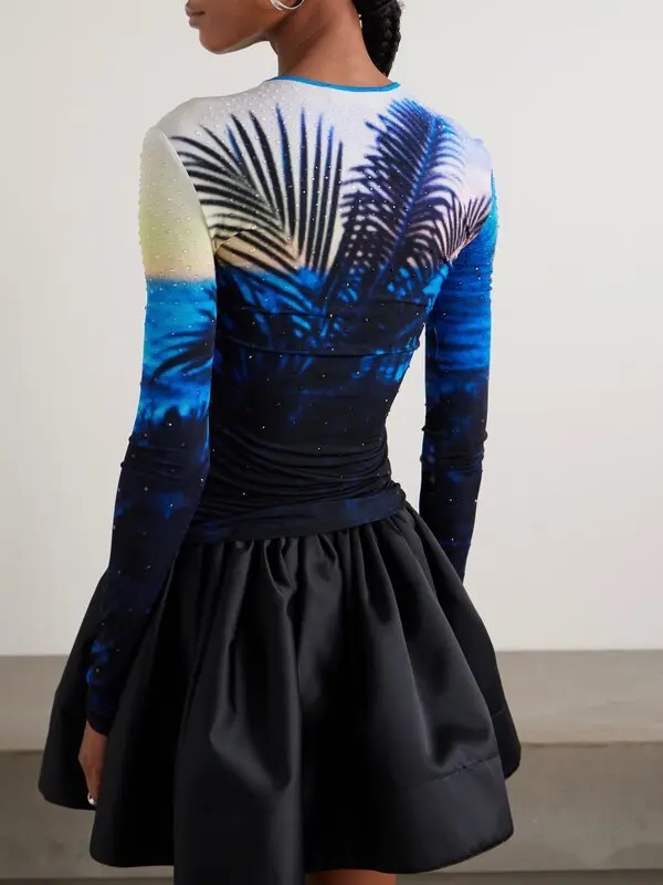 Rabanne Printed T-shirt With Crystal Embellishments