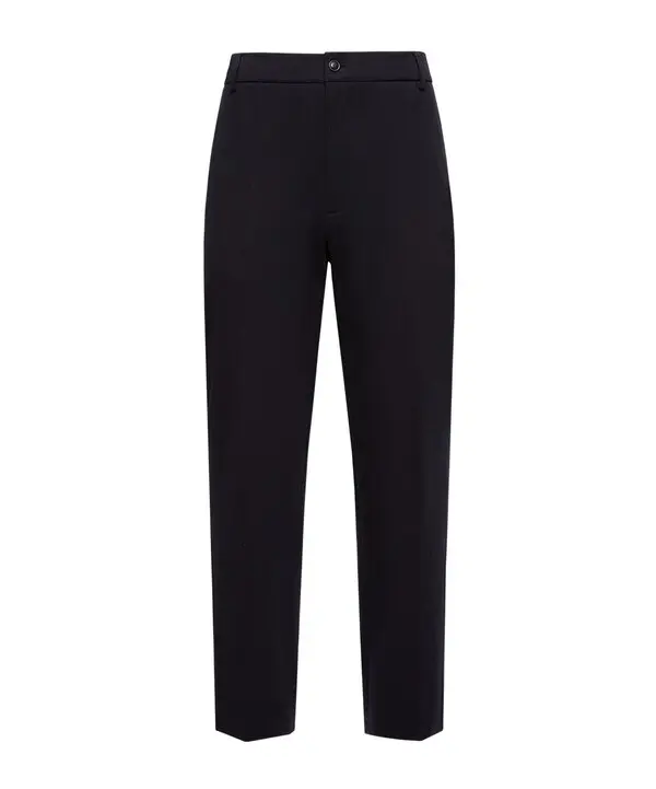 Moncler Logo Patch Tailored Pants - Blue