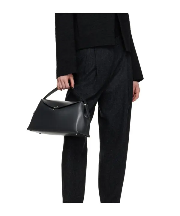 TOTEME T-lock Shoulder Bag - Black
