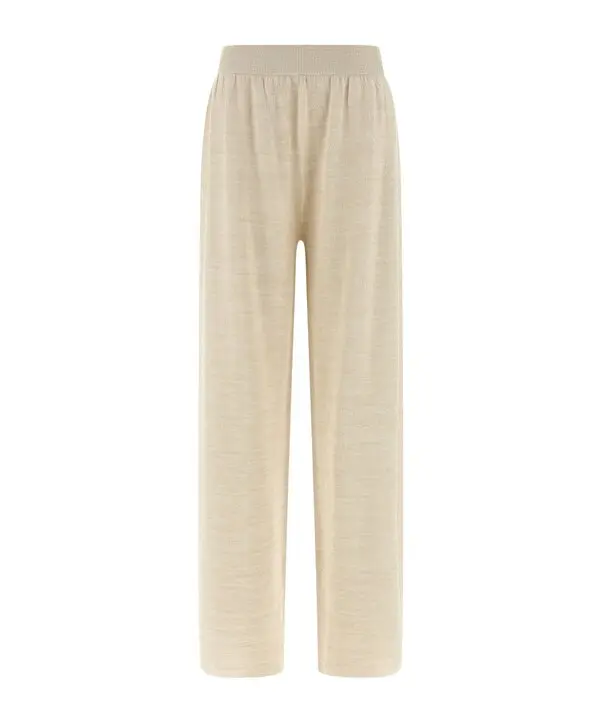 Fabiana Filippi Elastic Waist Wide Leg Knitted Trousers