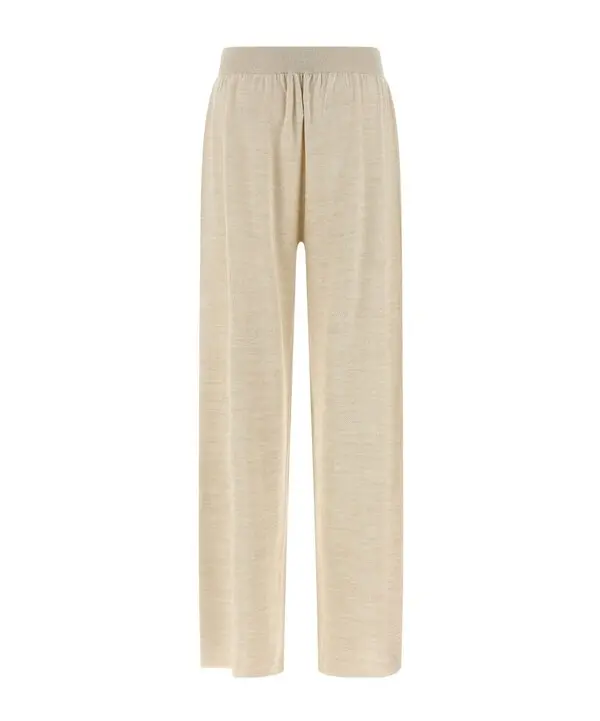 Fabiana Filippi Elastic Waist Wide Leg Knitted Trousers