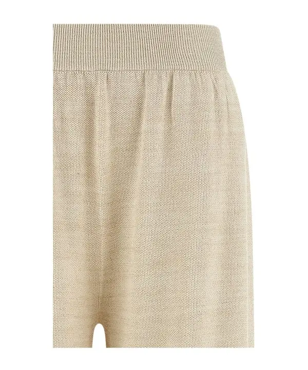Fabiana Filippi Elastic Waist Wide Leg Knitted Trousers