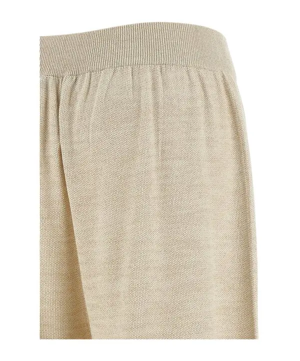 Fabiana Filippi Elastic Waist Wide Leg Knitted Trousers