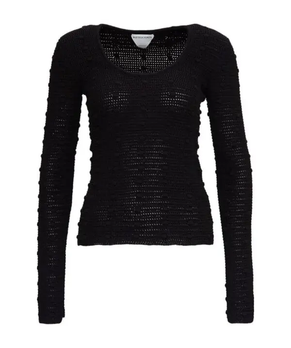 Bottega Veneta Pom Pom Knitted Jumper