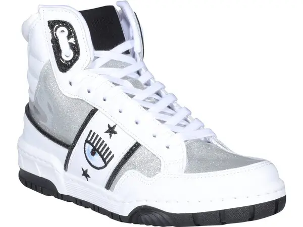 CHIARA FERRAGNI Cf-1 High-top Sneakers - White