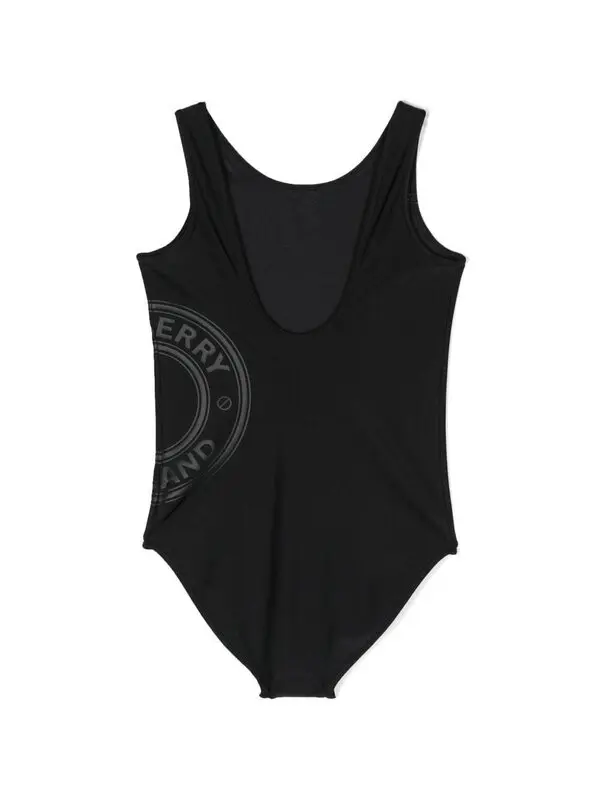 Burberry Logo Print Scoop Neck One-piece Swimsuit