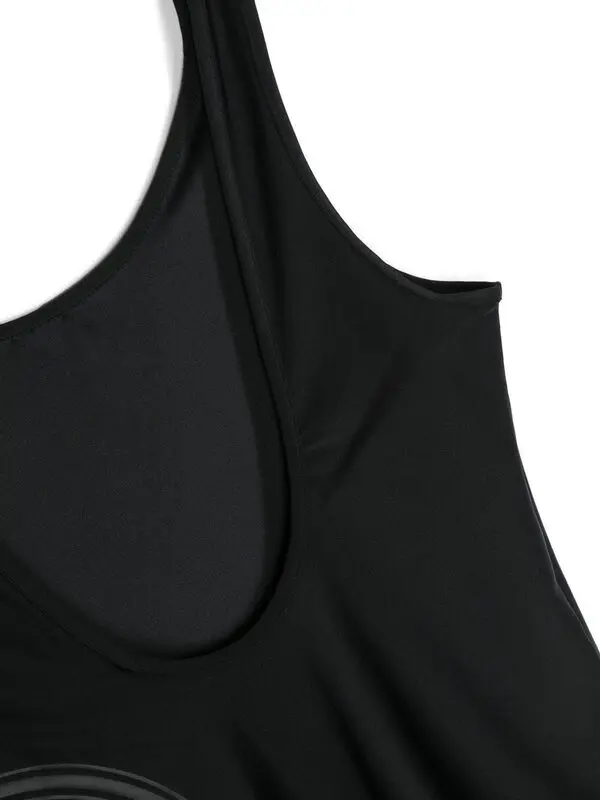 Burberry Logo Print Scoop Neck One-piece Swimsuit