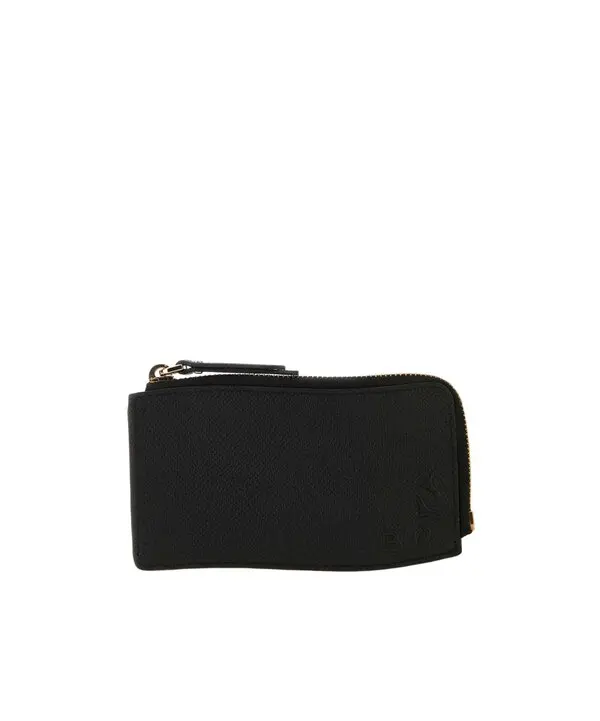 Boyy Logo Detailed Cuvered-edge Zipped Cardholder - Black