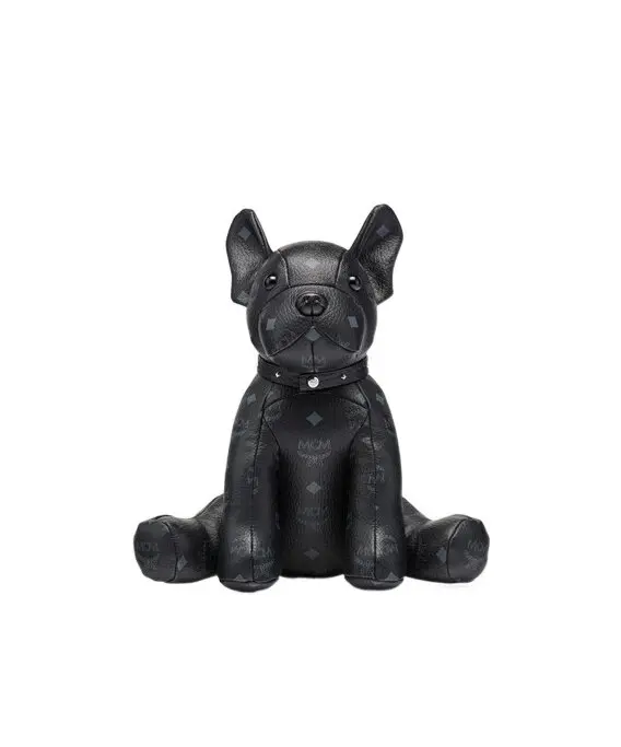 Mcm Visetos M Pup French Bulldog Figurine - Black
