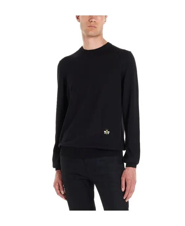 Dior Bee Embroidered Pullover - Black