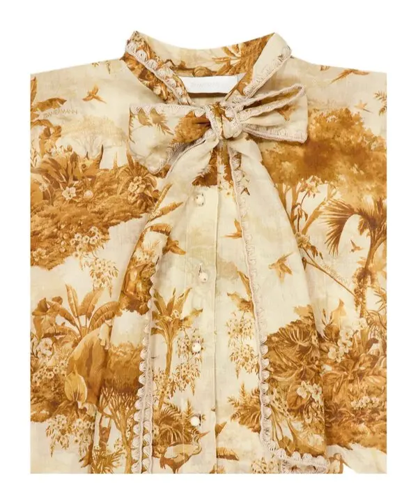 Zimmermann Safari Print Blouse
