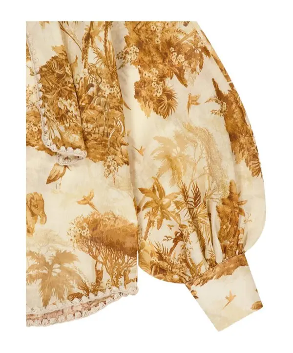 Zimmermann Safari Print Blouse