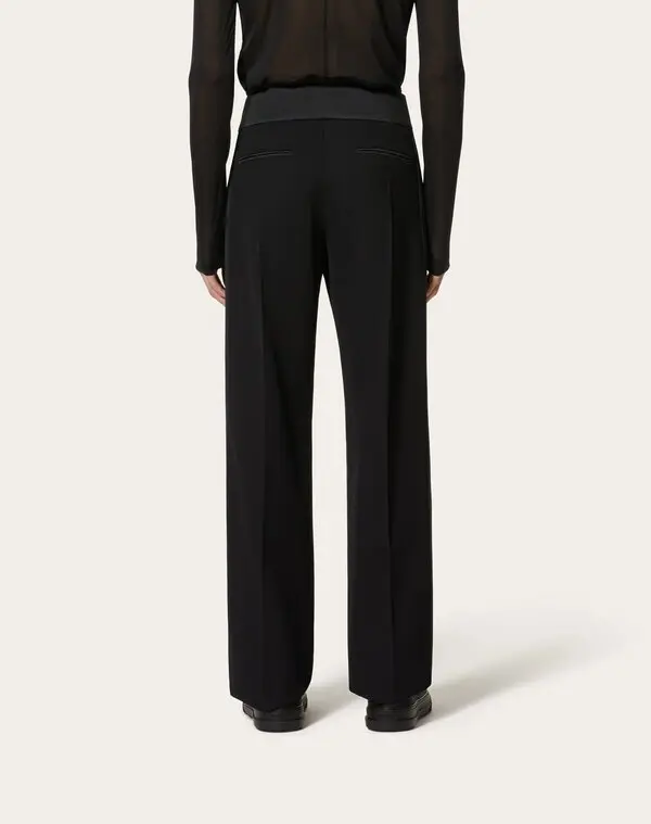 Valentino Garavani High Waisted Straight Leg Trousers