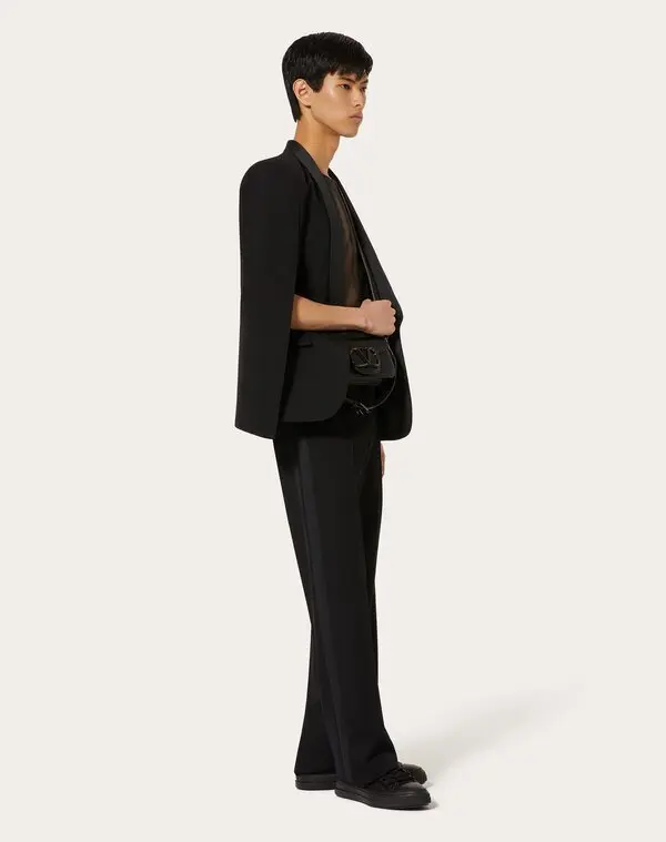 Valentino Garavani High Waisted Straight Leg Trousers