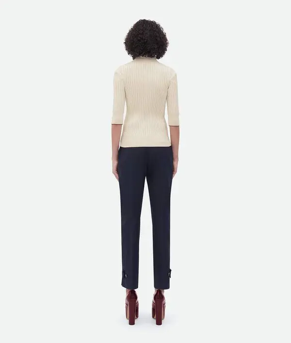 Bottega Veneta Ribbed Polo Shirt