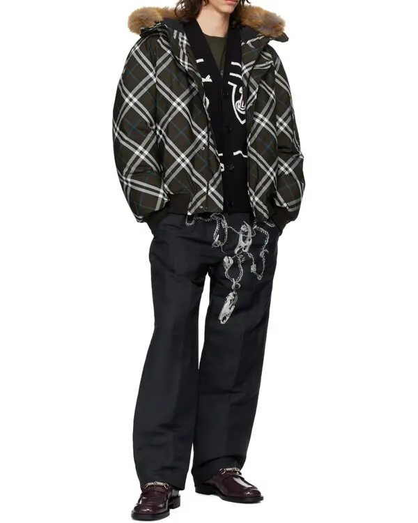 Burberry Checked Hooded Puffer Jacket