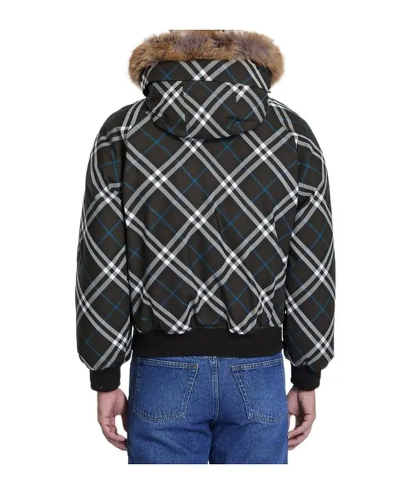 Burberry Checked Hooded Puffer Jacket